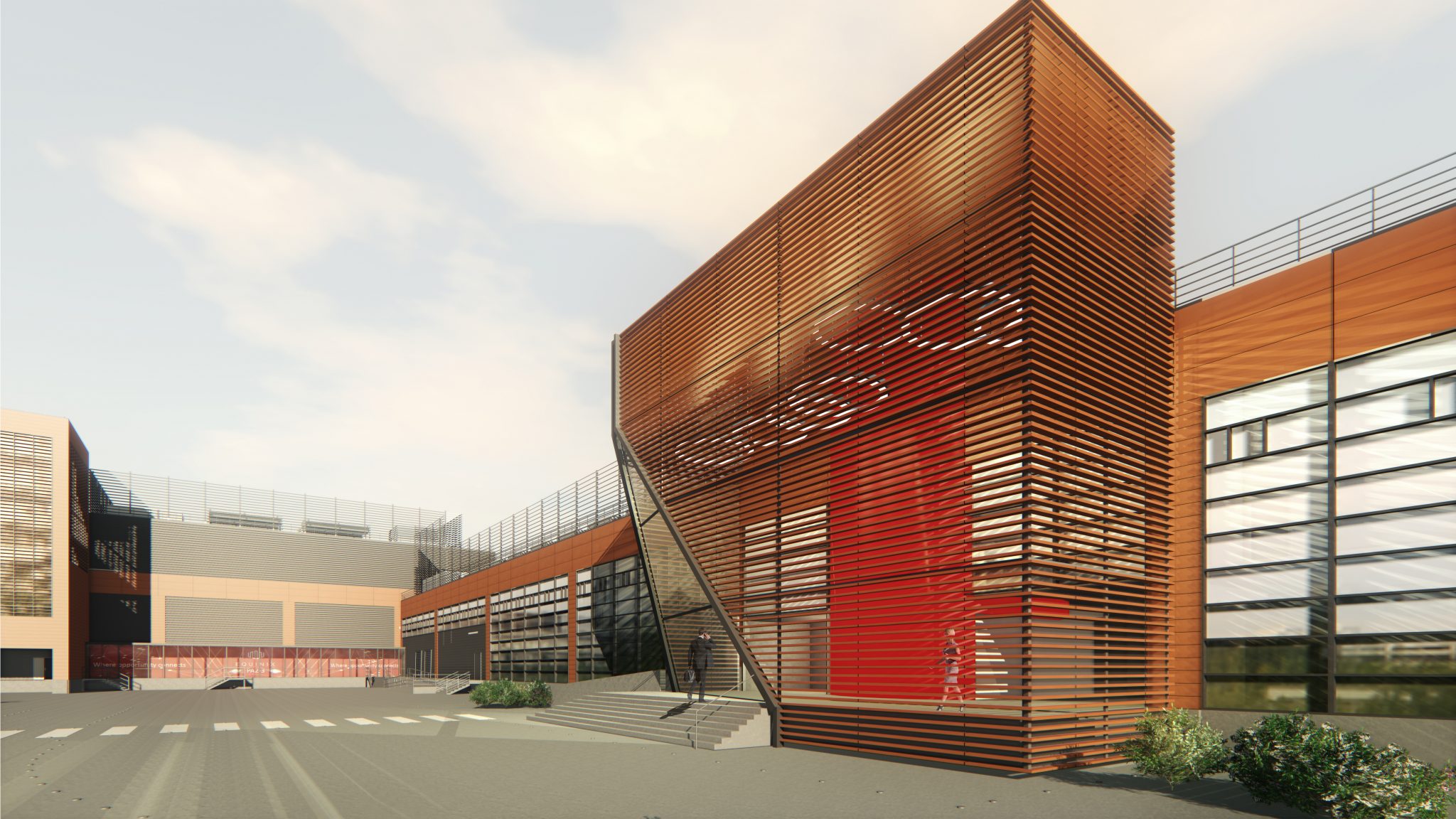 Data Centre entrance, Saint Denis - Architecture practice in Paris ...